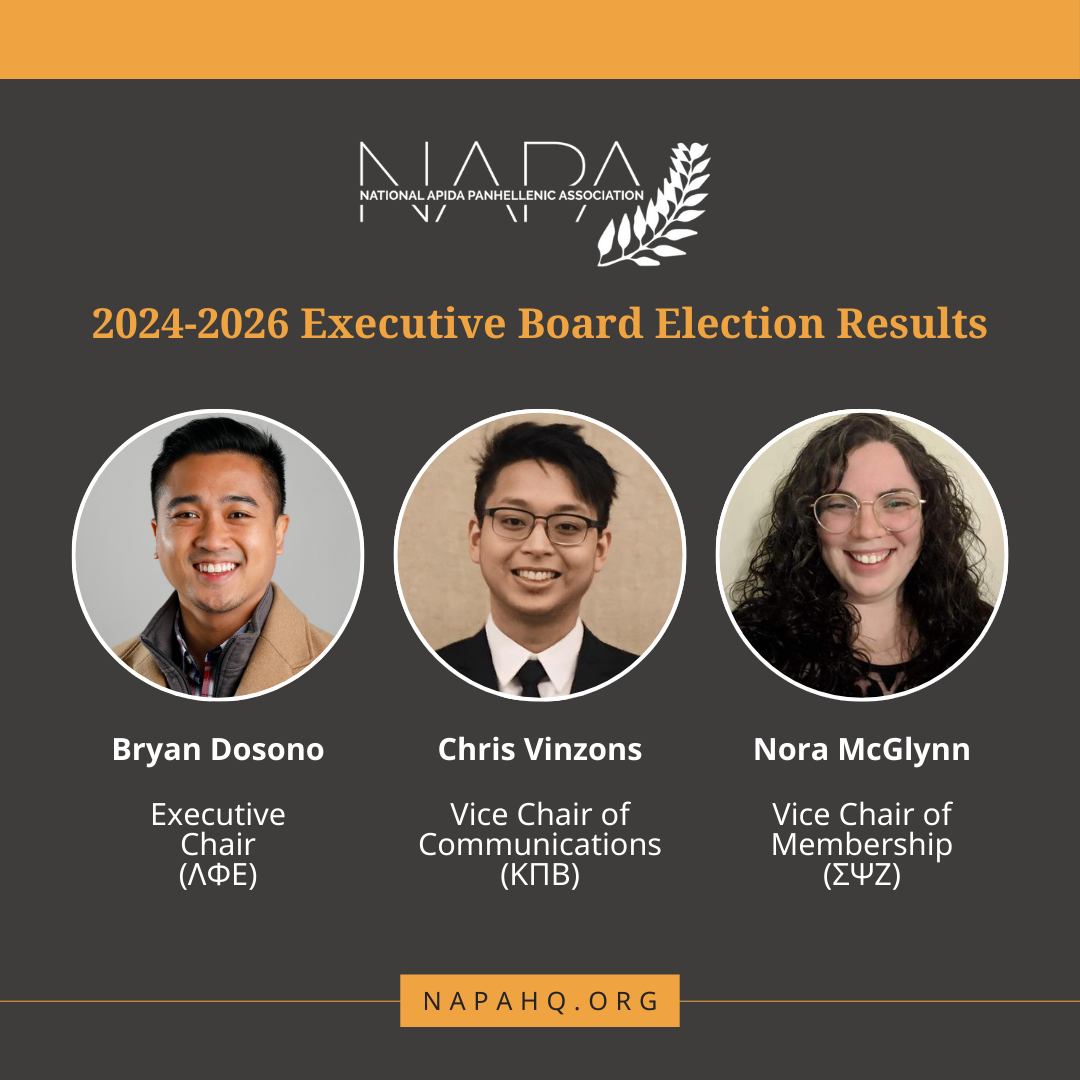 Announcing the 2024 NAPA Executive Board - National APIDA Panhellenic Association