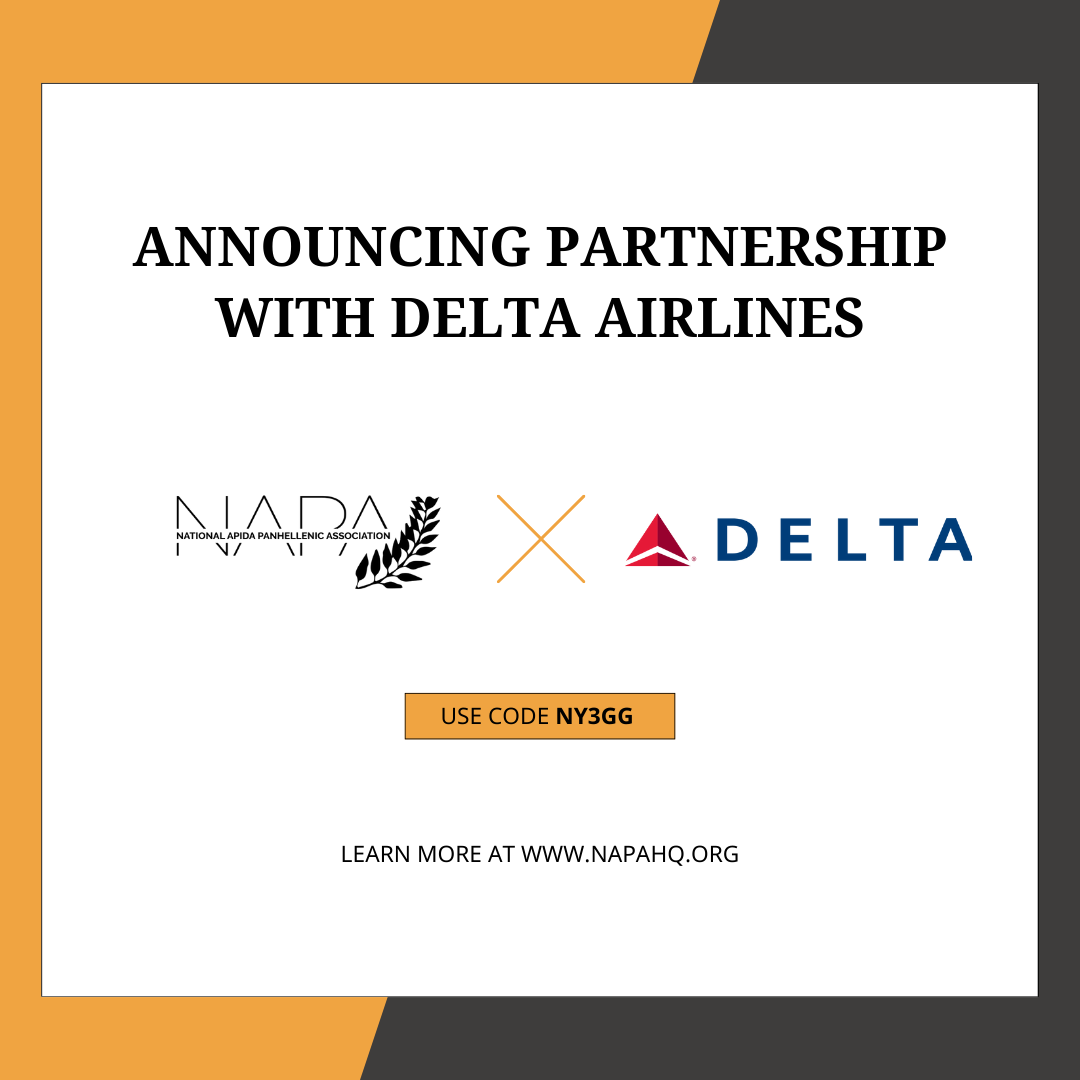 Announcing Partnership with Delta Airlines - National APIDA Panhellenic Association